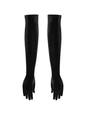 MAISON CLOSE X Scandale Rococo Opera Gloves - Black