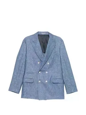 Brunello Cucinelli Double-breasted Linen Jacket