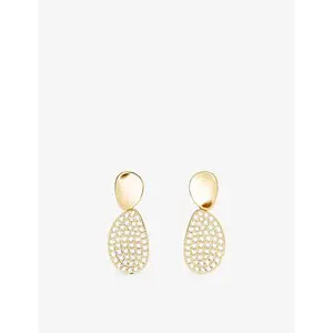 APM MONACO Soleil Galet 18ct Gold-plated Drop Earrings - 18k Gold Plated