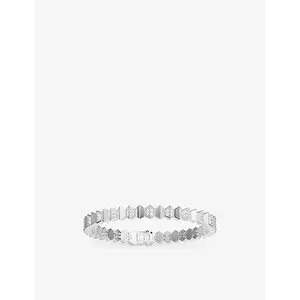 APM MONACO Up And Down Sterling-silver And Cubic Zirconia Bracelet - Sterling Sliver