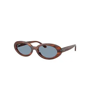 Ray-ban Sunglasses With Oval Frame - Striped Havana