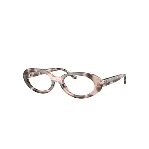 Ray-ban Oval Eyeglasses - Opal Pink Havana