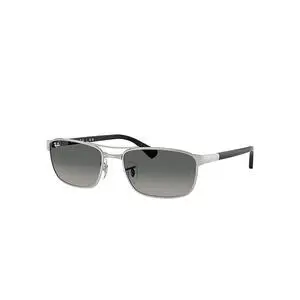 Ray-ban Rectangular Full Rim Sunglasses - Black
