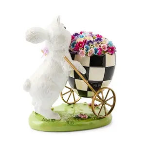MACKENZIE-CHILDS Spring Bunny Egg Cart