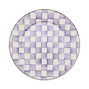 MACKENZIE-CHILDS Check Serving Platter - Violet