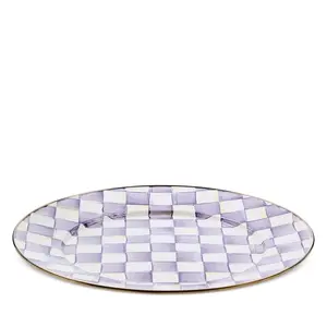 MACKENZIE-CHILDS Check Serving Platter - Violet