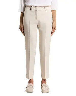 Peserico Creased Trousers - Beige Birch