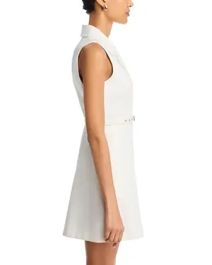 French Connection Azra Double Breasted Belted Minidress - Summer Whi