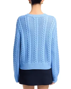 French Connection Ryland V-neck Cable Knit Sweater