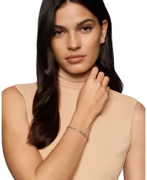 David Yurman 2.6mm Micro Cable Flex Bracelet - Silver