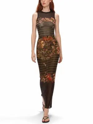 JEAN PAUL GAULTIER Mariniere Grape Print Top