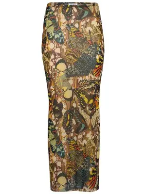JEAN PAUL GAULTIER Printed Long Skirt - Multicolour