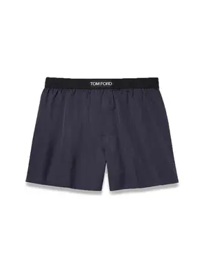 TOM FORD Cotton Regular Fit Shorts - Grey