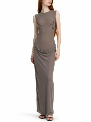 JEAN PAUL GAULTIER Needles Long Dress - Grey