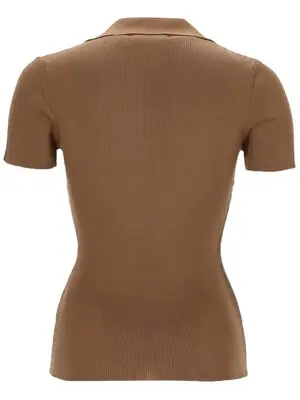 Max Mara Collared Top - Beige
