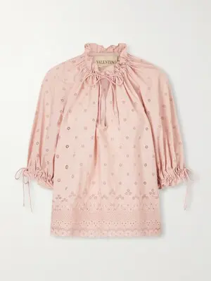 Valentino Garavani Tie Detailed Blouses