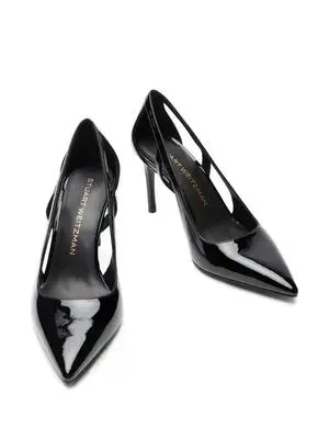 STUART WEITZMAN Cut-out Pointed Pumps - Black