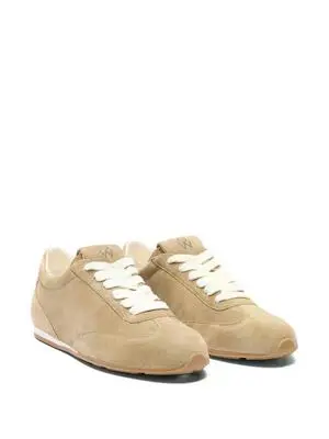 STUART WEITZMAN Suede Low Top Sneakers