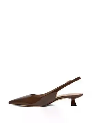 STUART WEITZMAN Sculpt Pointed Sling-back Pumps