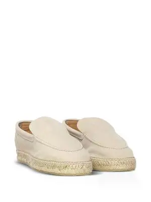 Eleventy Leather Espadrilles
