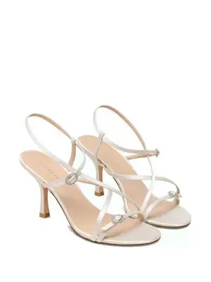 STUART WEITZMAN Kensington Crystal-embellished Heeled Sandals