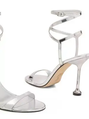 STUART WEITZMAN Nudistini Heeled Sandals - Silver
