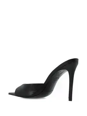 BLACK SUEDE STUDIO Textured Leather Peep Toe Sandals