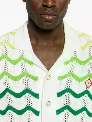 Casablanca Wave Pattern Shirt