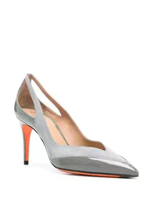 Santoni Cut-out Slingback Pumps