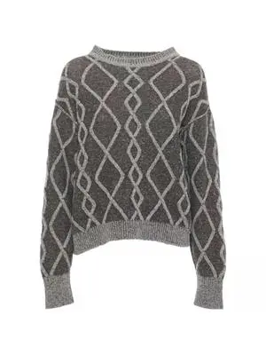 Antonelli Firenze Argyle Pattern Knitted Sweater