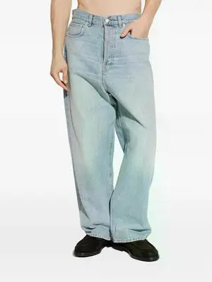 HAIKURE Five-pocket Wide-leg Jeans - Blue