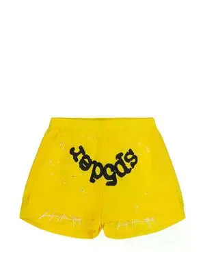 SP5DER Double-layer Shorts - Yellow