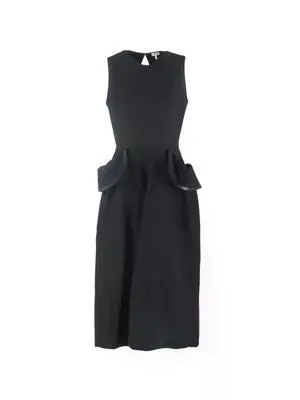 Loewe Pleated Open-back Midi Dress