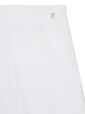 Givenchy Asymmetric-hem Mini Skirt With Logo Plaque