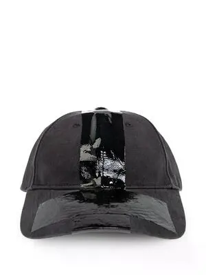Vetements Stripe-detail Baseball Cap - Black