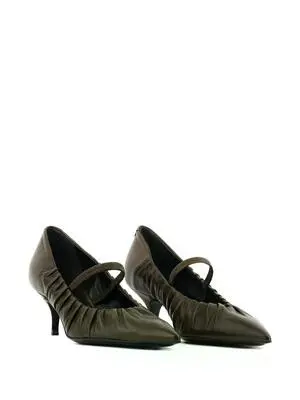 PAUL WARMER Vendome Ruched Strap Pumps