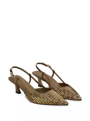 STUART WEITZMAN Vinnie Radiant Slingback Heeled Pumps
