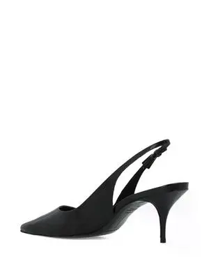 BLACK SUEDE STUDIO Branca Point-toe Slingback Pumps - Black