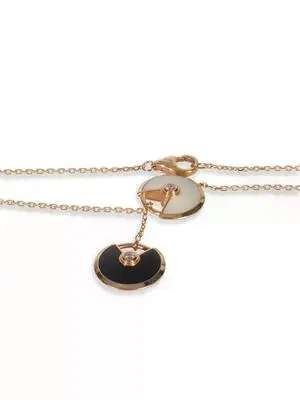 Cartier Amulette Lariat Onyx And Diamond Necklace