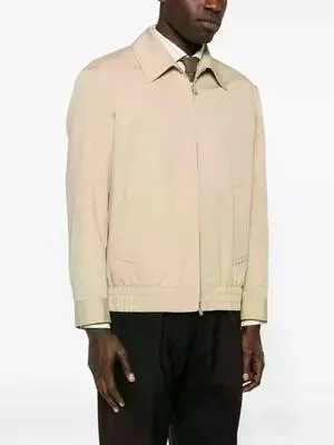 LARDINI Aiden Zip-up Jacket - Neutrals