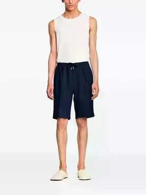 Sandro Pleated Drawstring Shorts