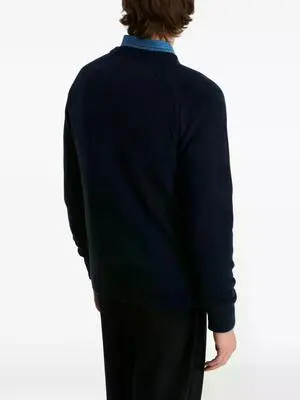 Pringle Of Scotland Crew-neck Logo Sweater - Blue