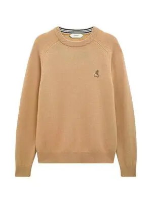 Pringle Of Scotland Crew-neck Logo Sweater - Neutrals