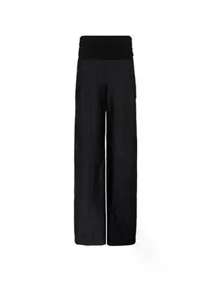 Giorgio Armani Black Wash Pants For Women