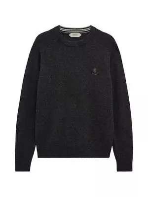 Pringle Of Scotland Crew-neck Sweater With Logo - Grey