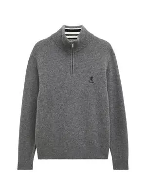 Pringle Of Scotland Zip Polo Shirt - Grey
