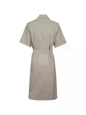 A.p.c. Evy's Buttoned Belted Midi Dress