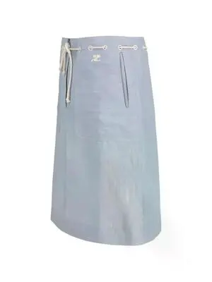 COURREGES Drawstring Zip Skirt
