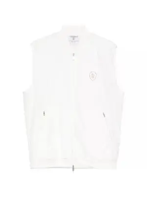 Brunello Cucinelli Logo-detail Gilet - White