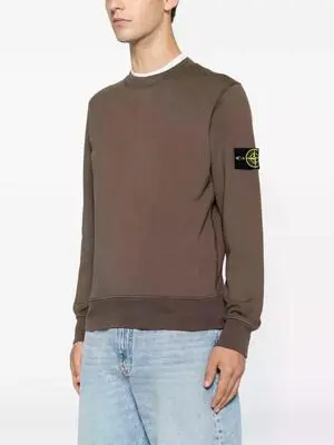 Stone Island Logo-patch Sweatshirt - Brown